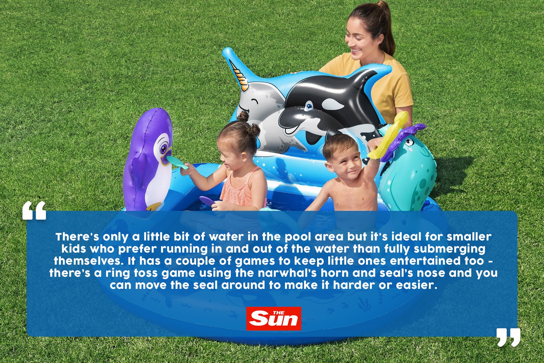 Polar Pals Kids Inflatable Paddling Pool With Play Center - Bestway Store