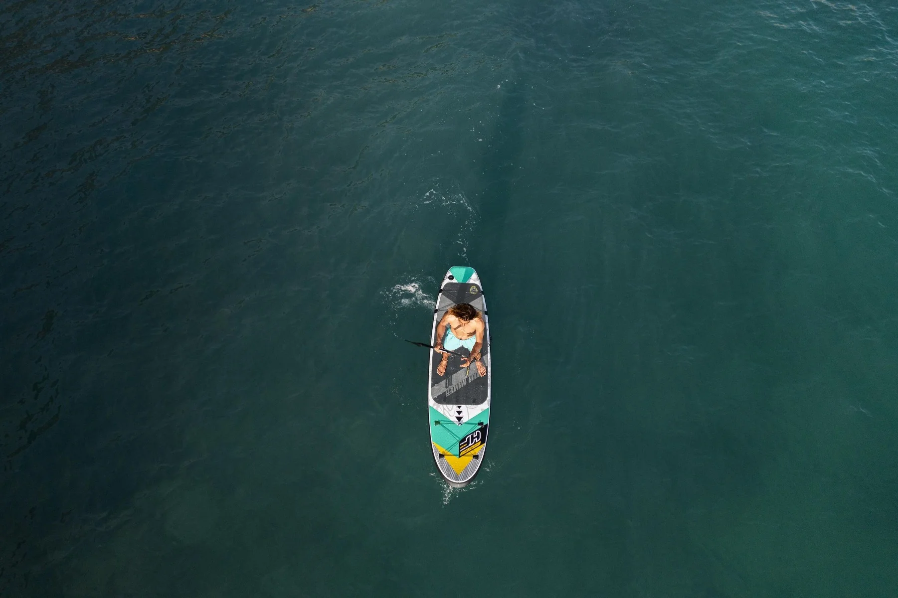 Hydro-Force 10ft Inflatable Paddle Board/ Kayak Set Aqua Wander ...
